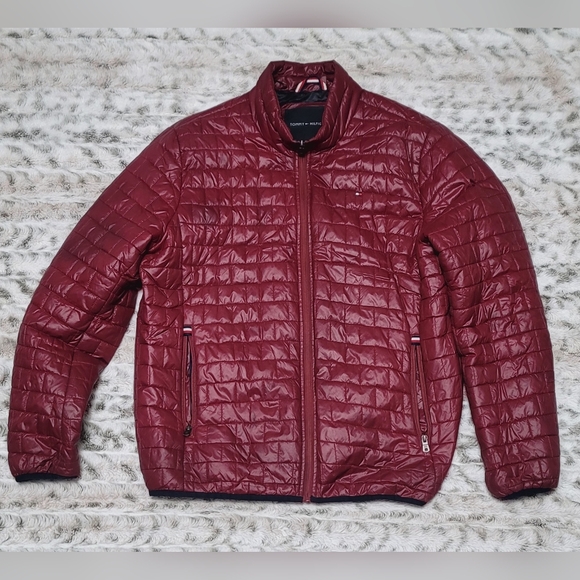Tommy Hilfiger | Jackets & Coats | Tommy Hilfiger Mens Maroon Puffer ...